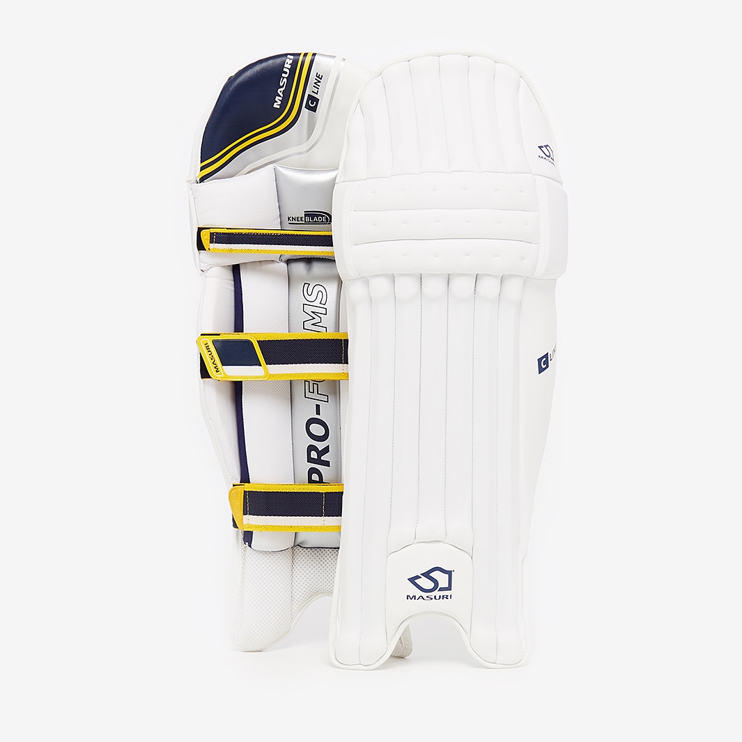 Masuri E-Line Combo RH Thigh Pad Set - Navy/ Yellow - Protection ...