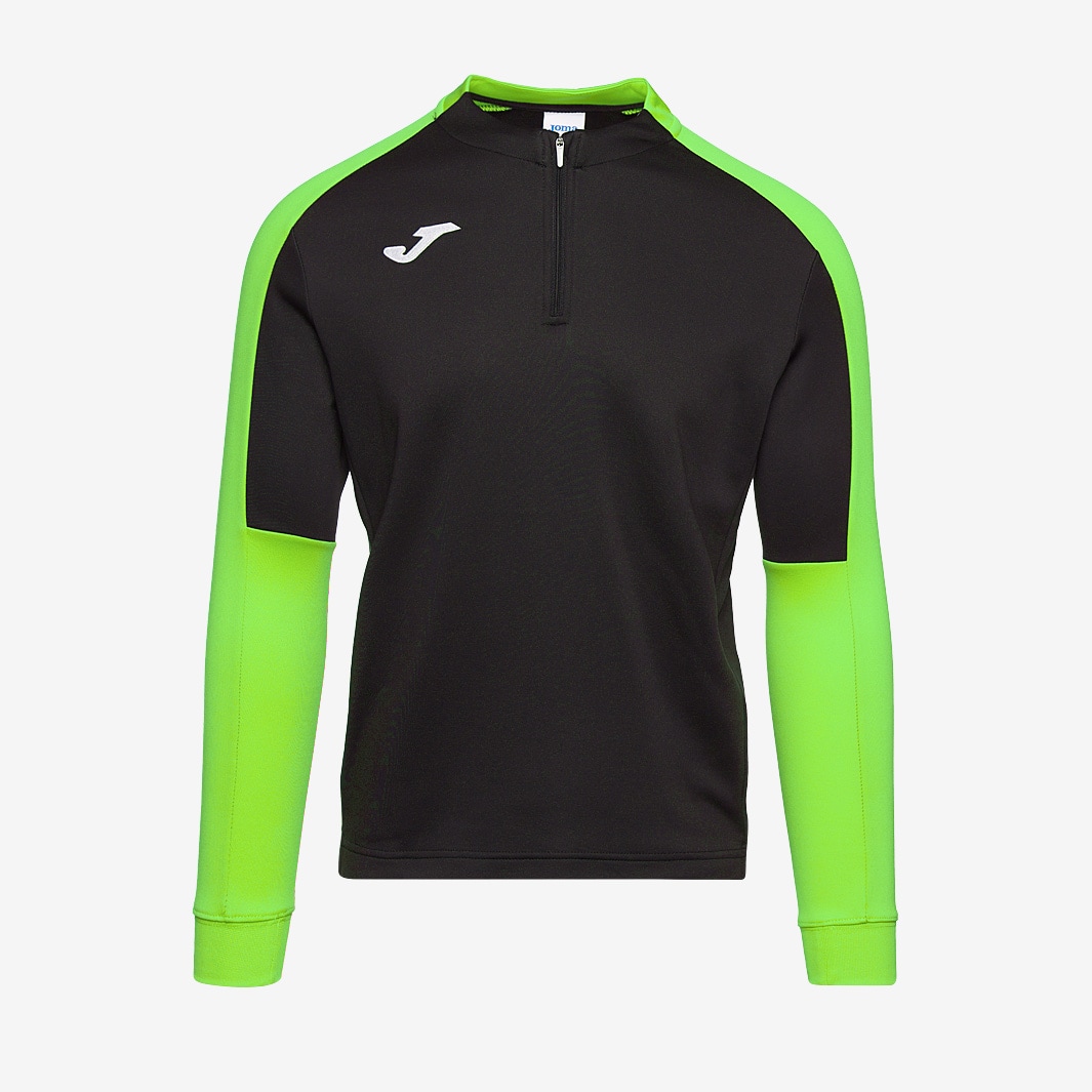 Joma Eco-Championship 1/2 Zip Top - Black/Yellow - Mens Football ...