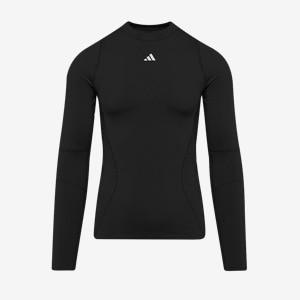 adidas Tech-Fit Cold Ready LS Tee - Black - Mens Football Teamwear ...