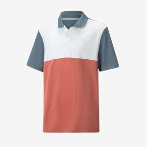 Puma Boys Cloudspun Colorblock Polo Evening Sky Heartfelt Boys Clothing Pro Direct Golf